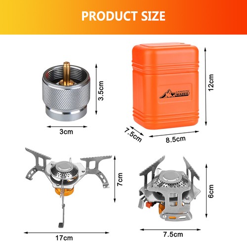 3700W Gas Stove Portable Backpacking Camping with Piezo Ignition ...