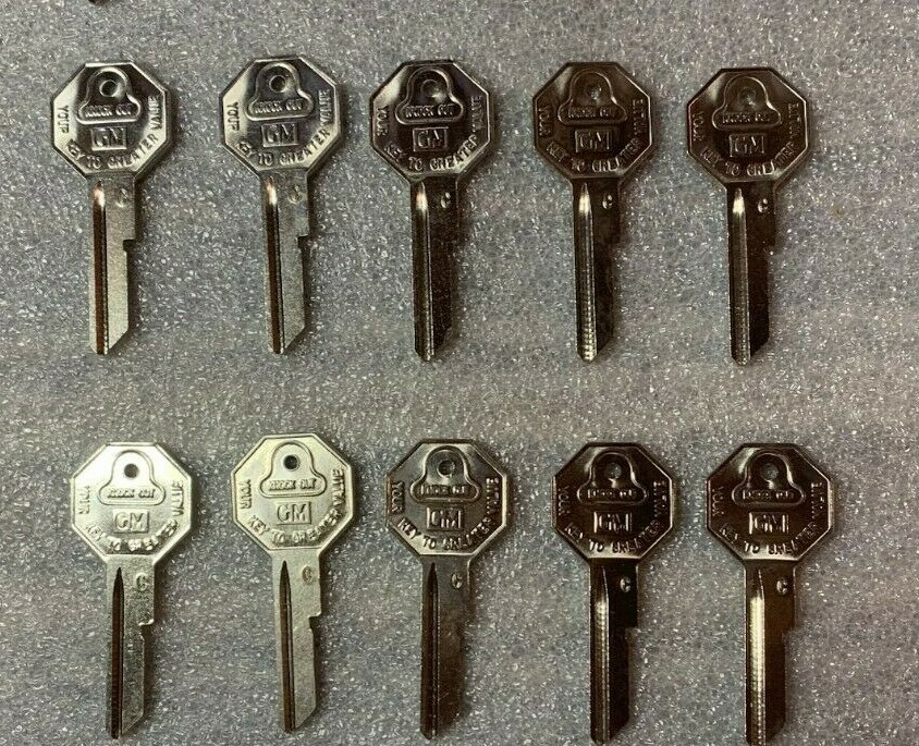 GM Octagon Key Blanks Lot of 10 | eBay