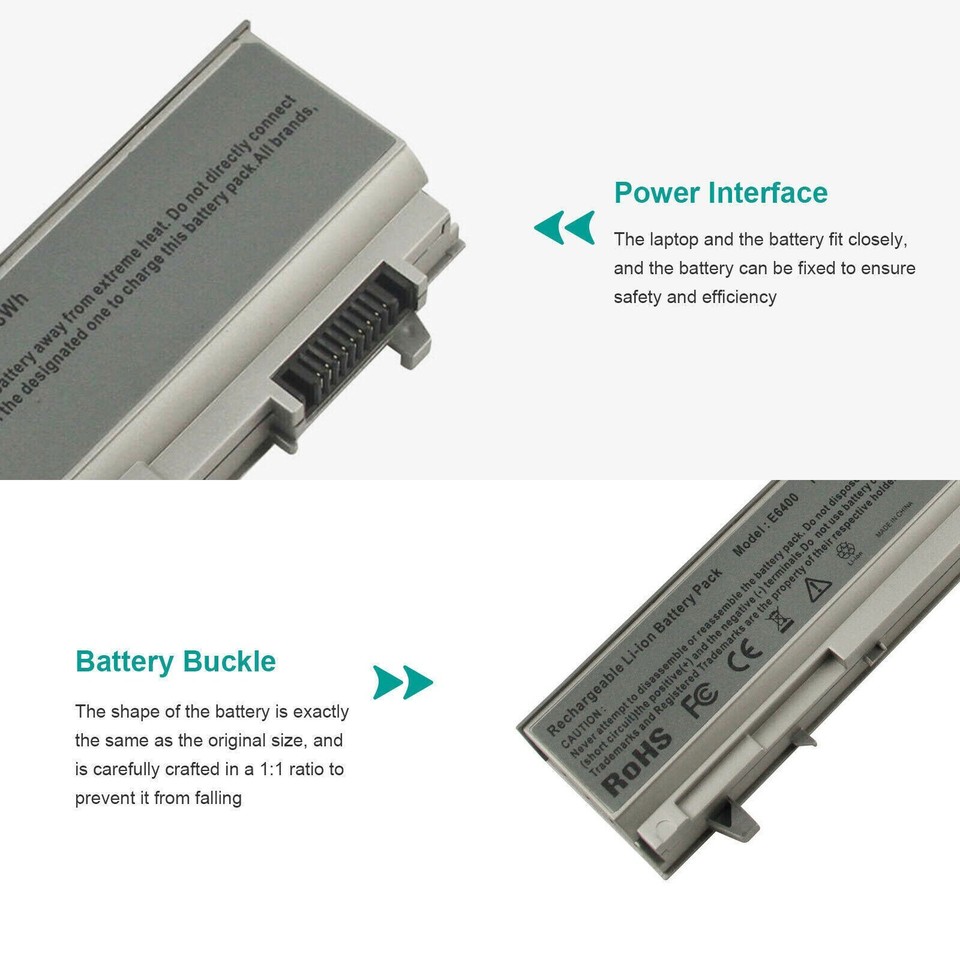 Battery For Dell Latitude E6400 E6410 E6500 E6510 PT434 W1193 4M529 ...