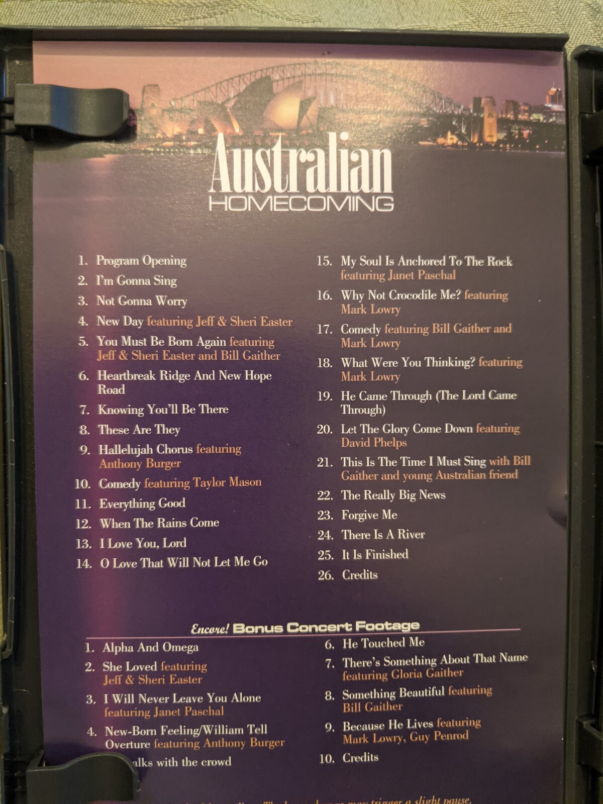 Australian Homecoming The Gaither Vocal Band, (DVD) | eBay