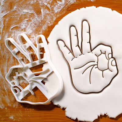 OK Hand Sign cookie cutter - I am okay Emoji gesture, daijoubu, no ...