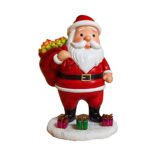 Santa Claus Figurines Lighted Christmas Decoration Resin Santa Claus | eBay