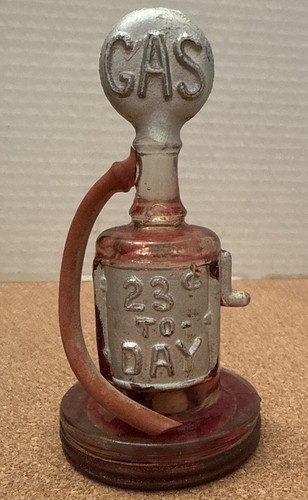 Antique Glass Candy Container Gas Pump 23 Cents Today 4-1/4” Tall | eBay