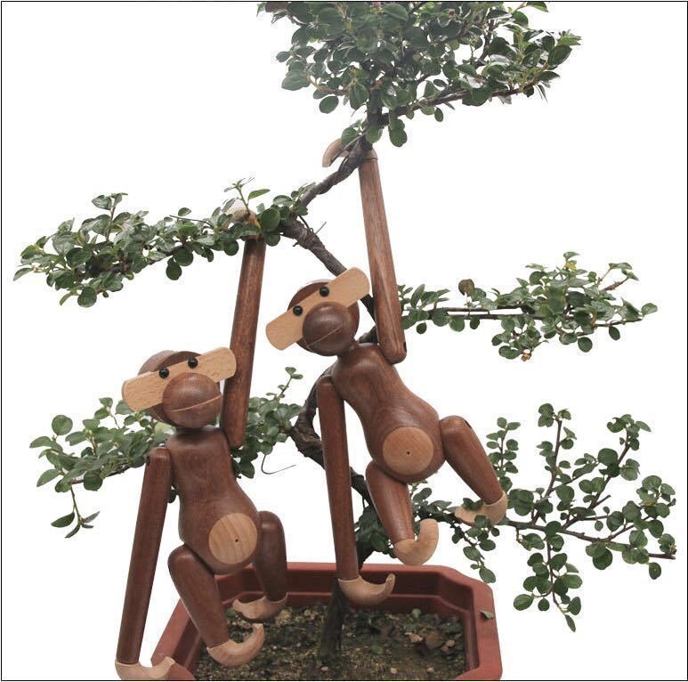Wooden Monkey Denmark Teak Wood Limba Wooden Monkey Animal Gift Wooden ...