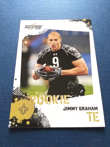 2010 Score Football Jimmy Graham Rookie Card #357 Factory Set Break NM ...