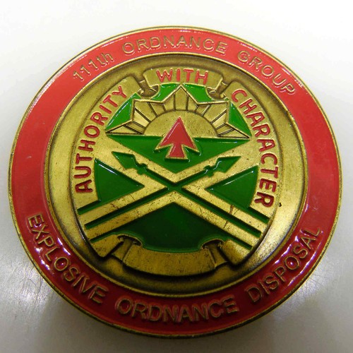 111TH ORDNANCE GROUP EXPLOSIVE ORDNANCE DISPOSAL CHALLENGE COIN | eBay