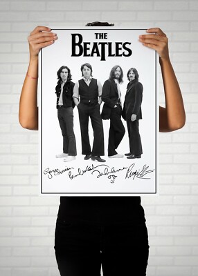 The Beatles Autographed Poster Print. Great Memorabilia Poster | eBay
