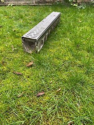ACO MultiDrain M100DS Vienite D400 Stainless Steel Rails Channel Drain ...