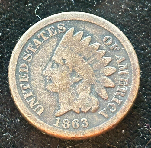 1863 Indian Head Small Cent 1 Penny - Old US Coin | eBay