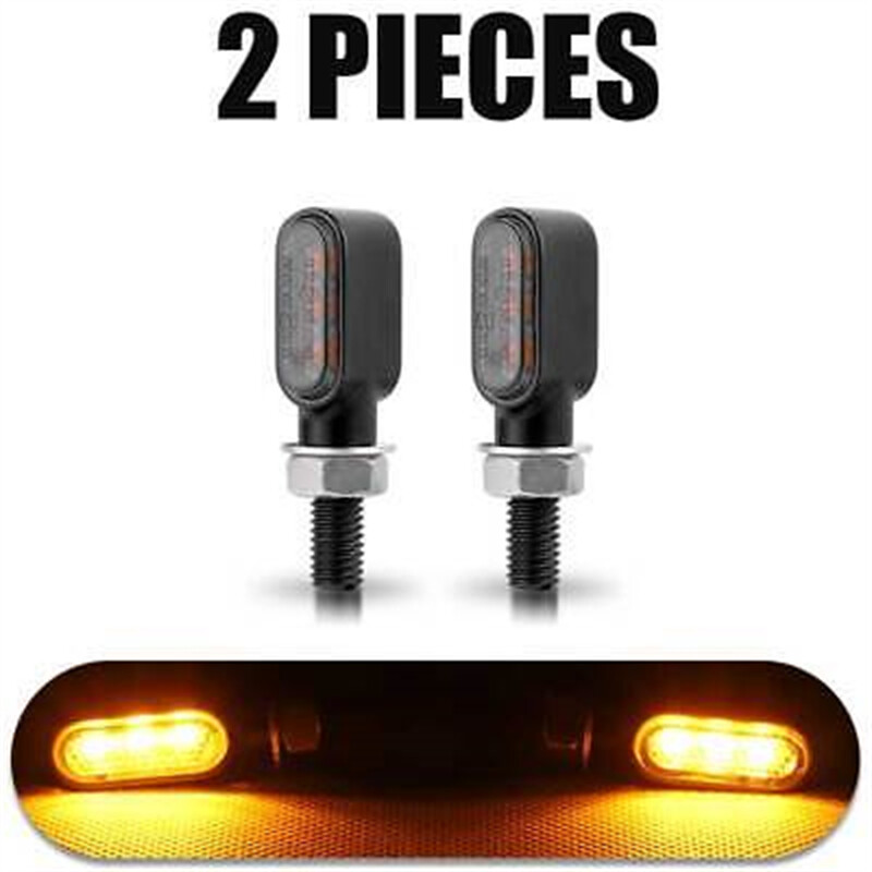 LED Motorcycle Mini Turn Signal Light Indicators Blinker For Bobber ...