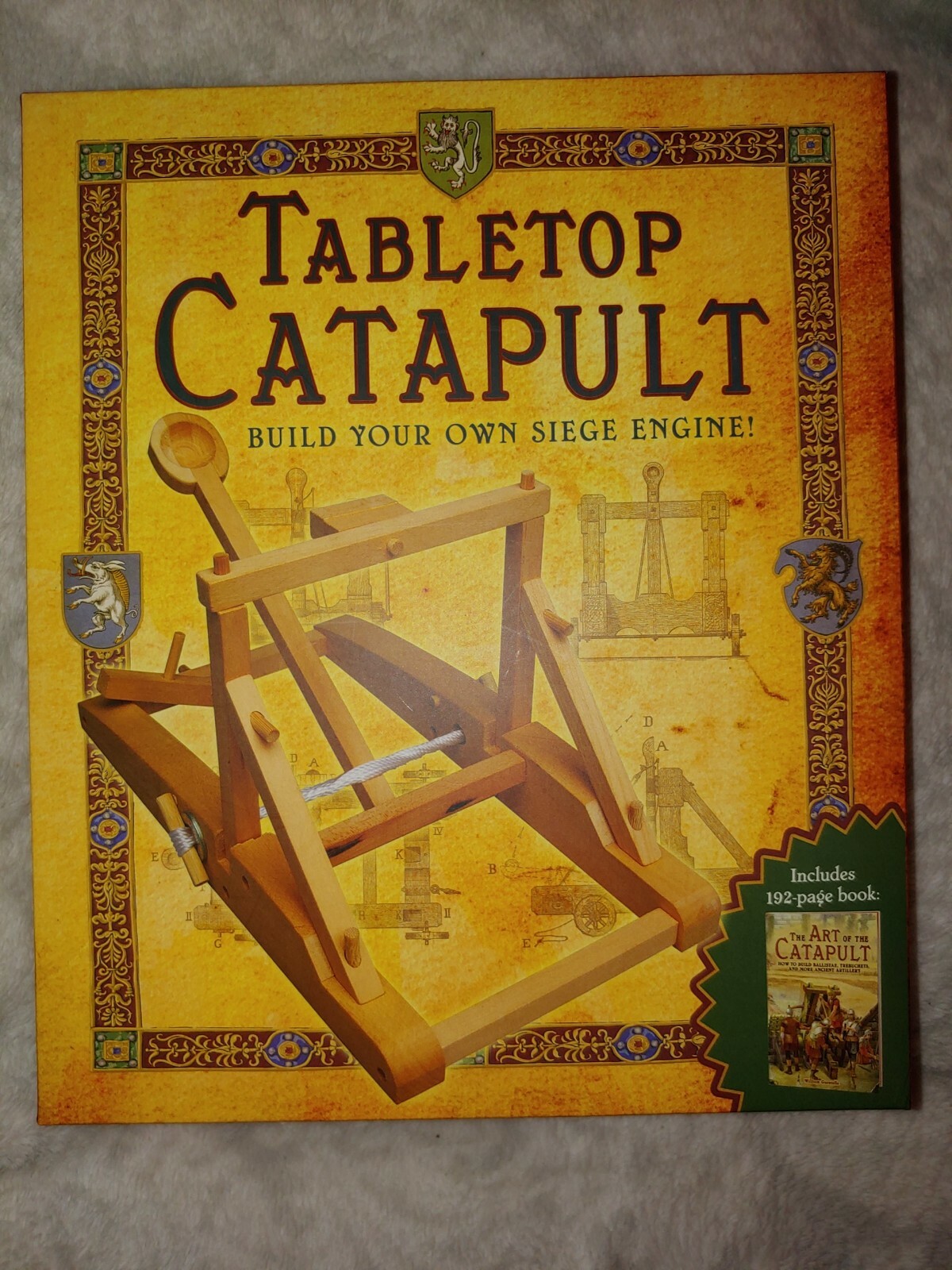 New Tabletop Toy Catapult Kit with book history of Catapults - Sealed ...