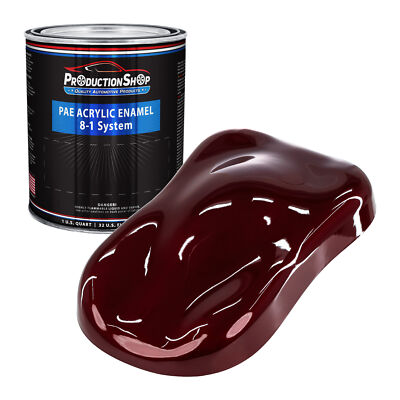 ProductionShop 1 Quart High Gloss Dark Maroon Metallic Acrylic Enamel ...