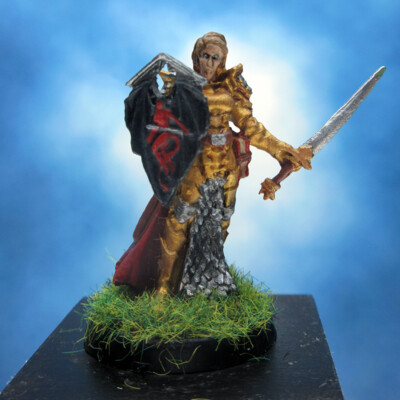 Painted Reaper BONES Miniature Female Anti Paladin | eBay