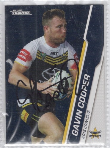 🔥 2015 TRADERS Signed Card GAVIN COOPER #31🔥 ☆ FREE POSTAGE ☆ | eBay