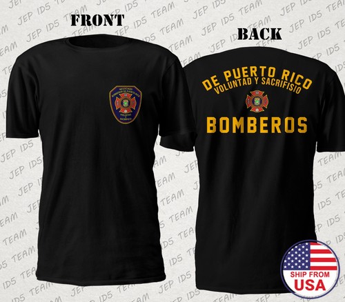 NEW BOMBEROS DE PUERTO RICO FIRE DEPARTMENT FIREFIGHTERS T SHIRT-CUSTOM ...