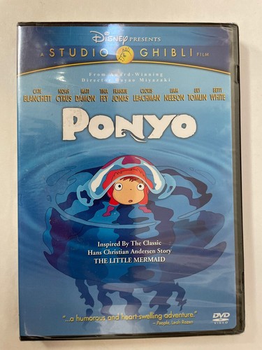 Ponyo DVD 2010 2-Disc Set Studio Ghibli Walt Disney Brand New Sealed ...