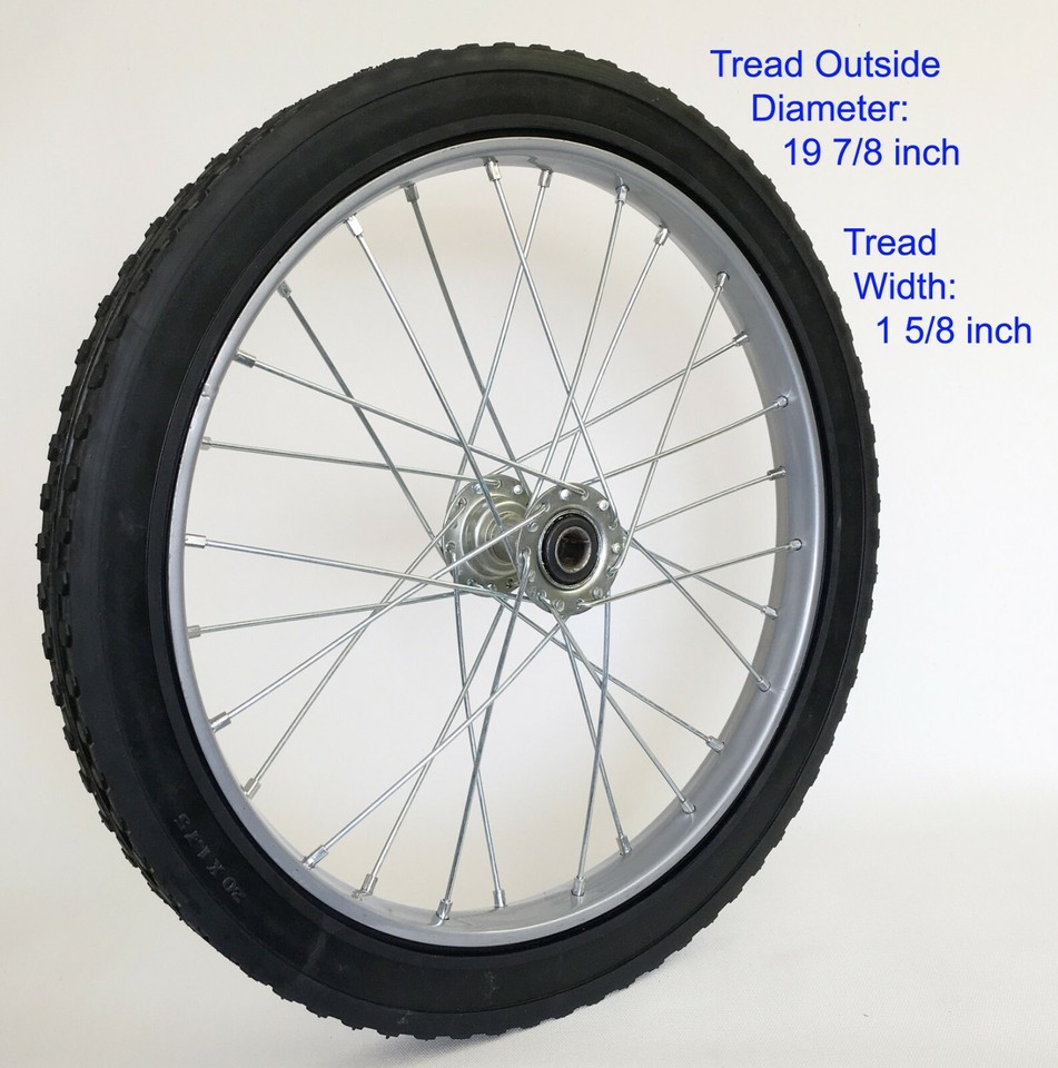 20 inch Heavy Duty Solid Rubber Cart Wheel Kit 800lb rating | eBay