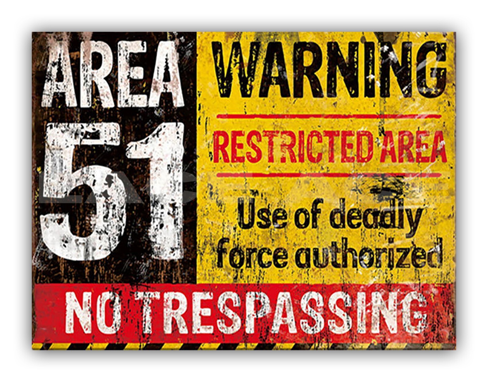 Area 51 Metal Garage Warning Sign For Shed Workshop Man Cave | eBay UK