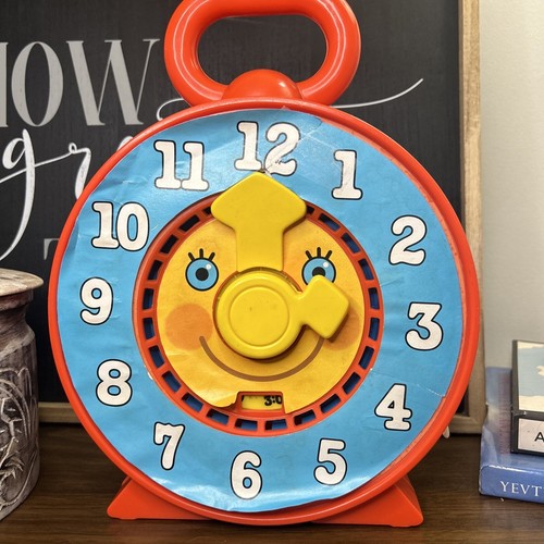 Vintage 1981 Mattel Preschool See 'N Say Talking Clock WORKS Pull ...
