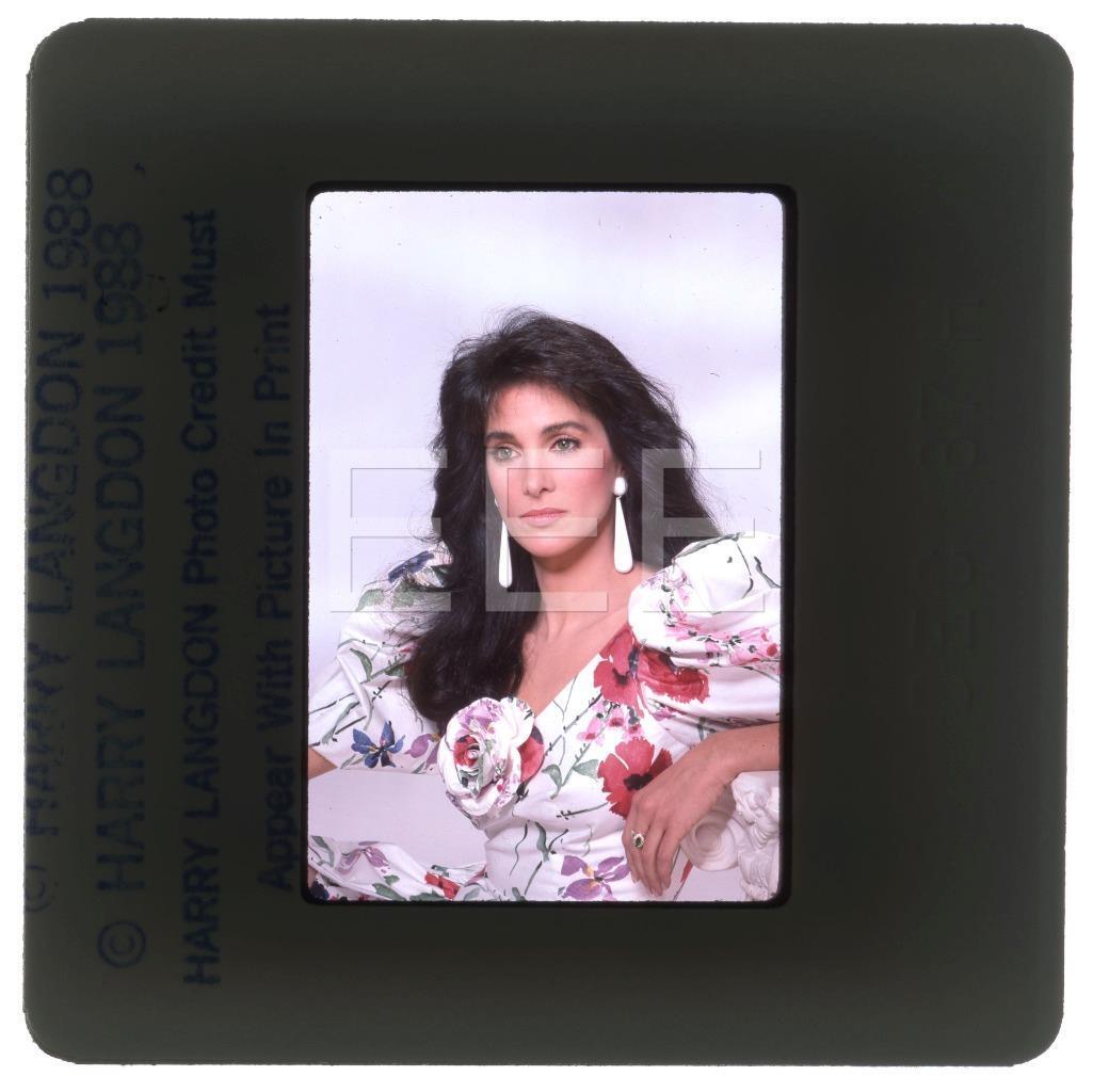 1988 Connie Sellecca Movie Actress Model Harry Langdon Transparency w ...