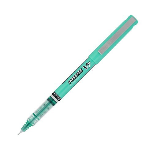 Pilot Precise V7 Rolling Ball Pen 0.7mm Fine Emerald Green Office ...