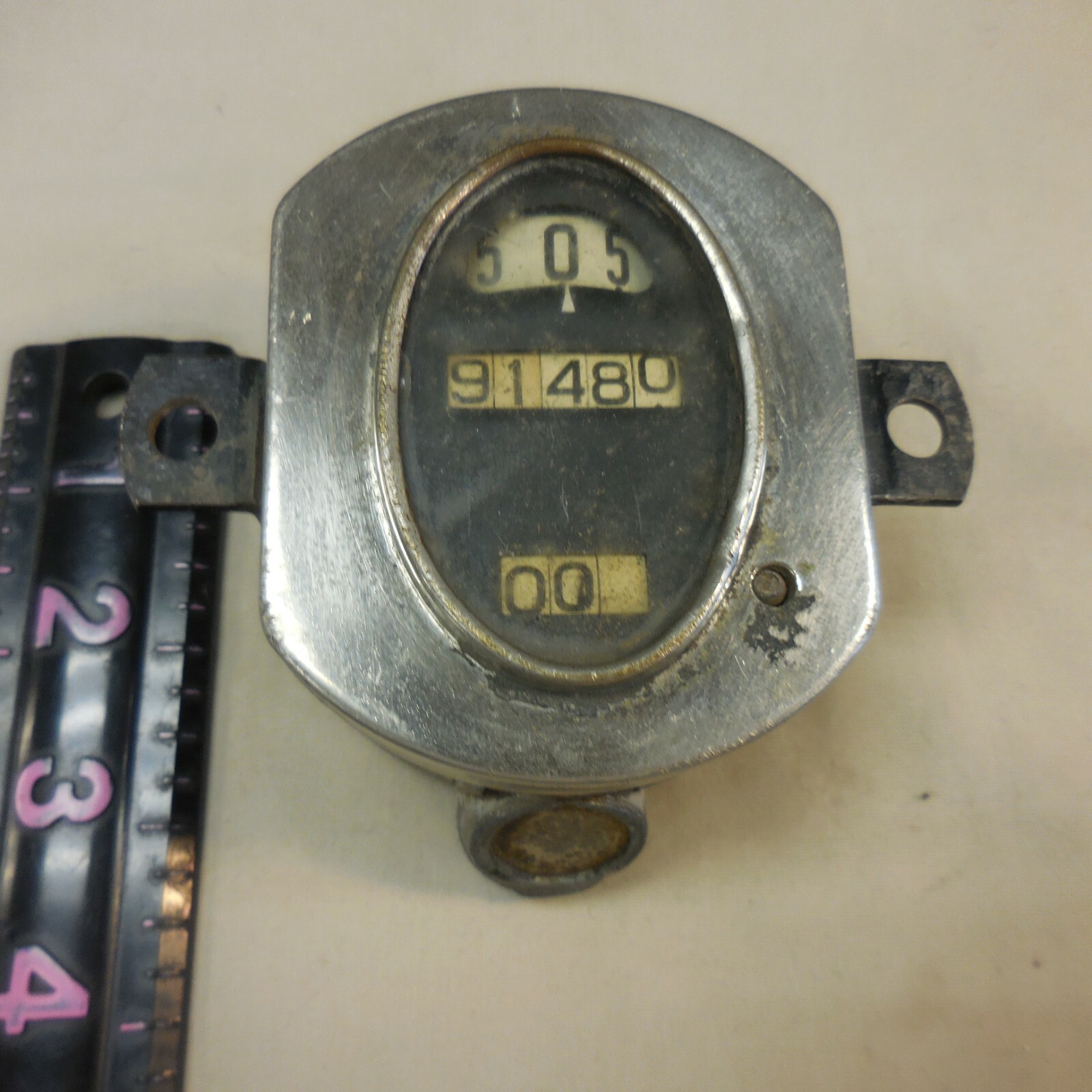 Vintage Stewart Warner Speedometer w/ Odometer & Trip Oval Roller 1920 ...
