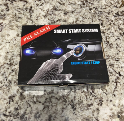 PKE Car Engine Alarm System Keyless Entry Push Button Remote Control ...