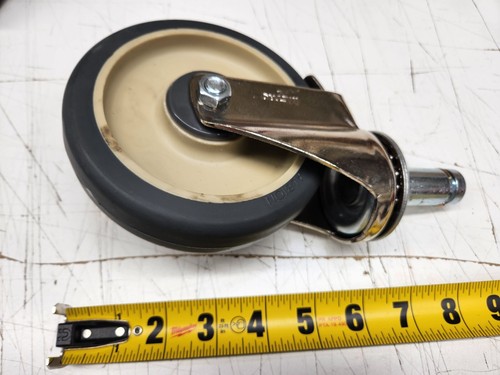 Metro 5MPBX 5" Stem Swivel Caster High Modulus Polyurethane w/ Brake ...