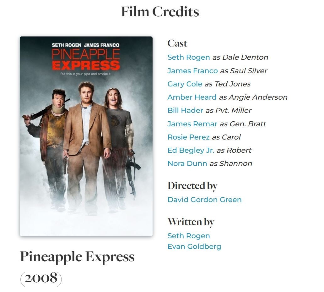 Pineapple Express Cast