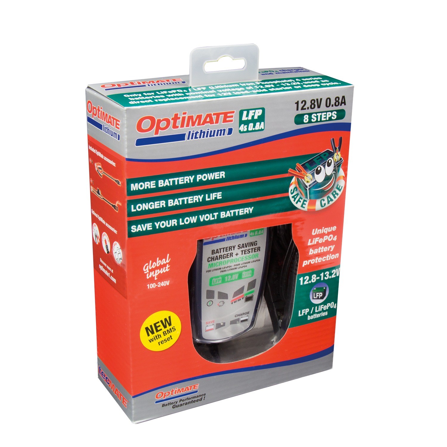 OptiMATE TM-471 Lithium 4s 0.8A 8-step Battery saving charger-tester ...