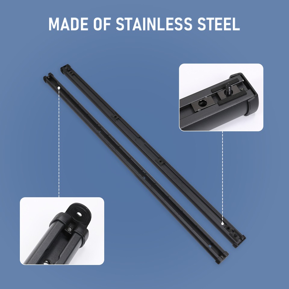 82215956 For 2020-2021 Jeep Gladiator JT Utility Rail Trail Rail Kit | eBay