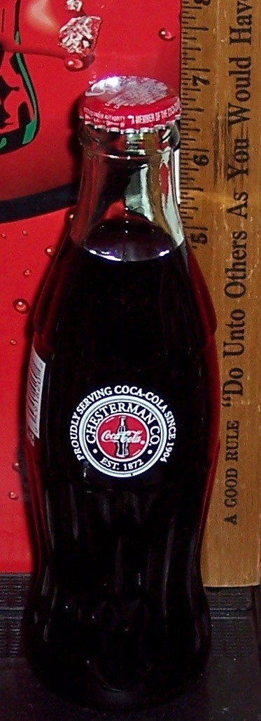 2005 CHESTERMAN CO PROUDLY SERVING COCA COLA SINCE 04 8OZ GLASS COCA ...
