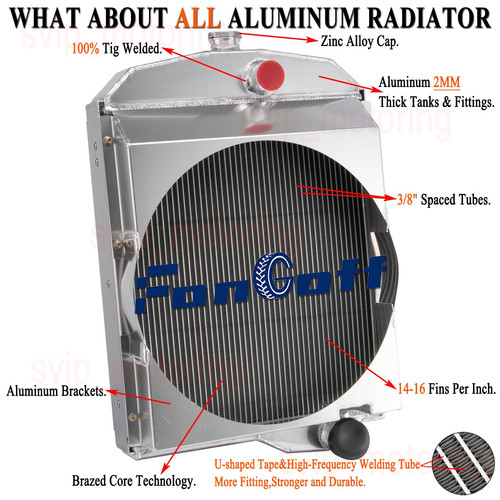 Fit Oliver 1550 1555 1600 1655 1650 Tractor Radiator 3 Row #163273A,163342AS NEW | eBay