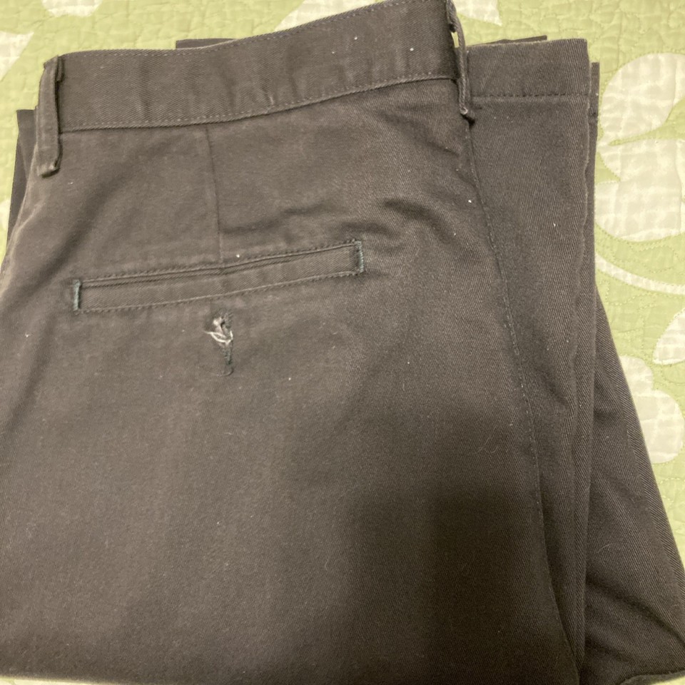 Wrangler Riata Men's Casual Pleated Front Pants [Size 33x36] Black | eBay