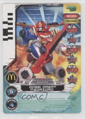 2013 Saban's Power Rangers - Action Card Game Gosei Great Megazord #MC ...