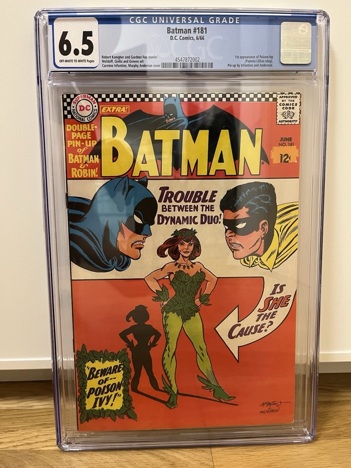 Batman 181 - CGC 6.5 - OW/W, DC Silver Age Key 1st Poison Ivy | eBay