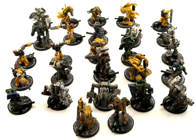 60+pc Lot WizKids ~2002 MechWarrior Figure Miniatures BattleTech Mech ...