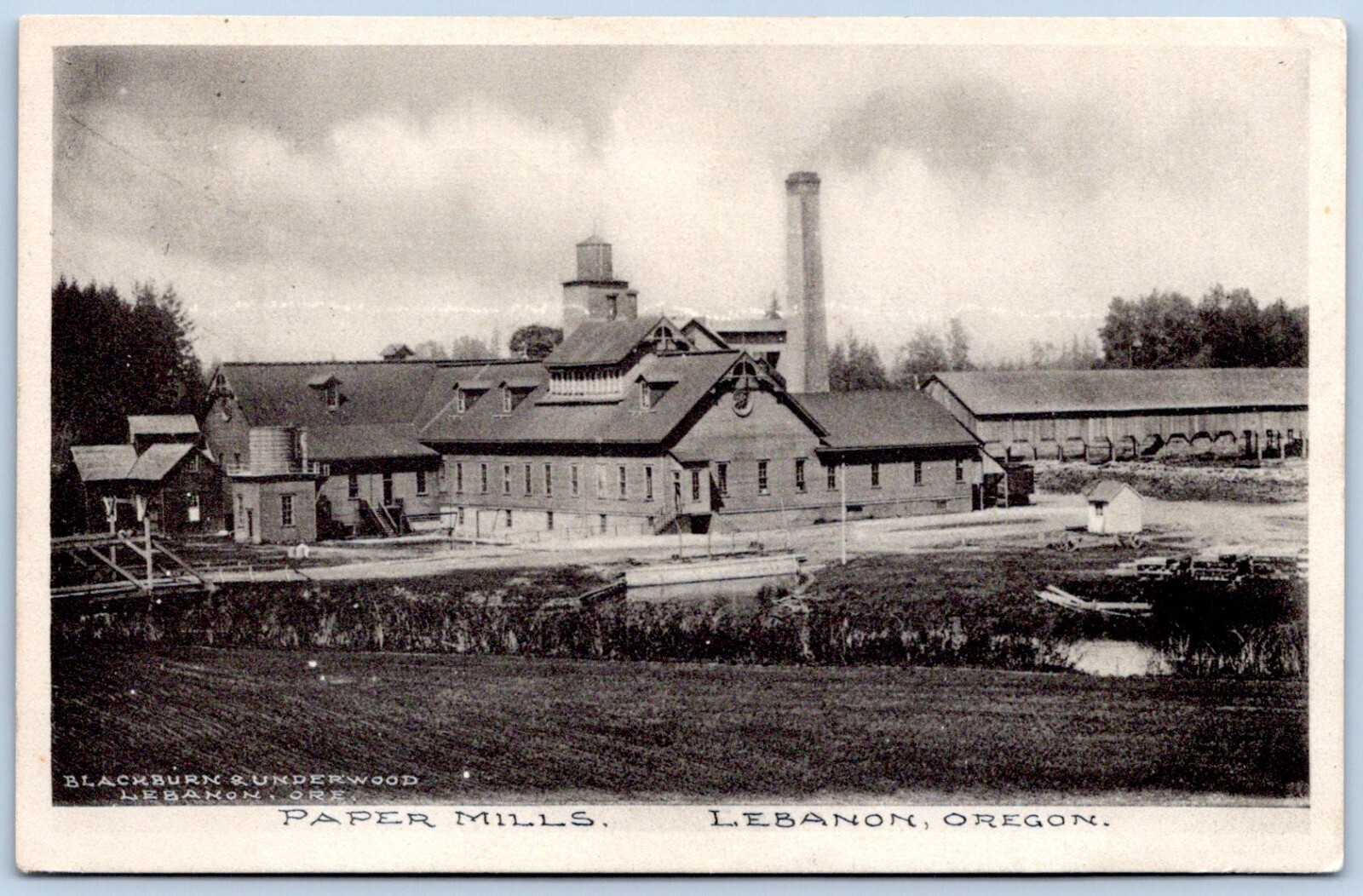 Postcard OR Lebanon Oregon Paper Mills Smokestack Linn County B12 | eBay