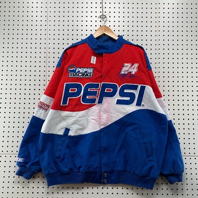Chase NASCAR Gordon Pepsi Racing Jacket Mens XL Embroidered Red Blue 27 ...