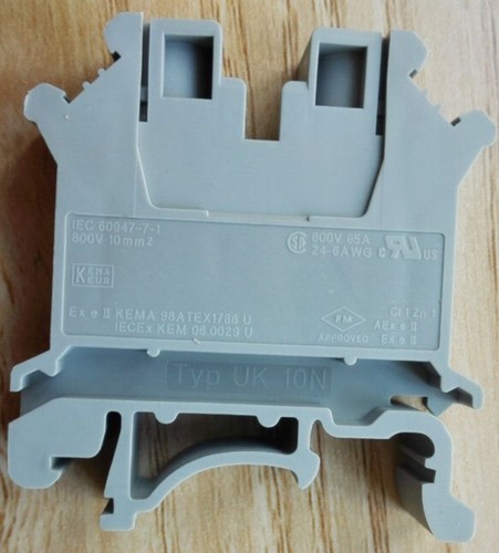 10 pcs PHOENIX CONTACT UK10N 3005073 Straight through terminal #F11 ...