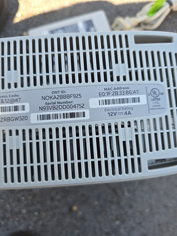 AT&T Fiber Broadband Gateway BGW320-505 Wi-Fi 6 Modem Router | eBay