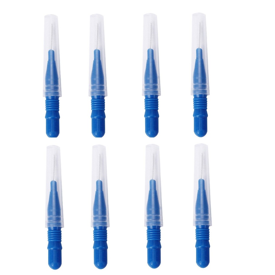 50Pcs Dental Orthodontic Oral Floss Interdental Brush Toothpick Teeth ...