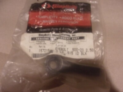 OEM SIMPLICITY DEUTZ ALLIS 157215 EYEBOLT | eBay