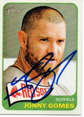 Jonny Gomes Boston Red Sox 2014 Topps Heritage Signed Card | eBay