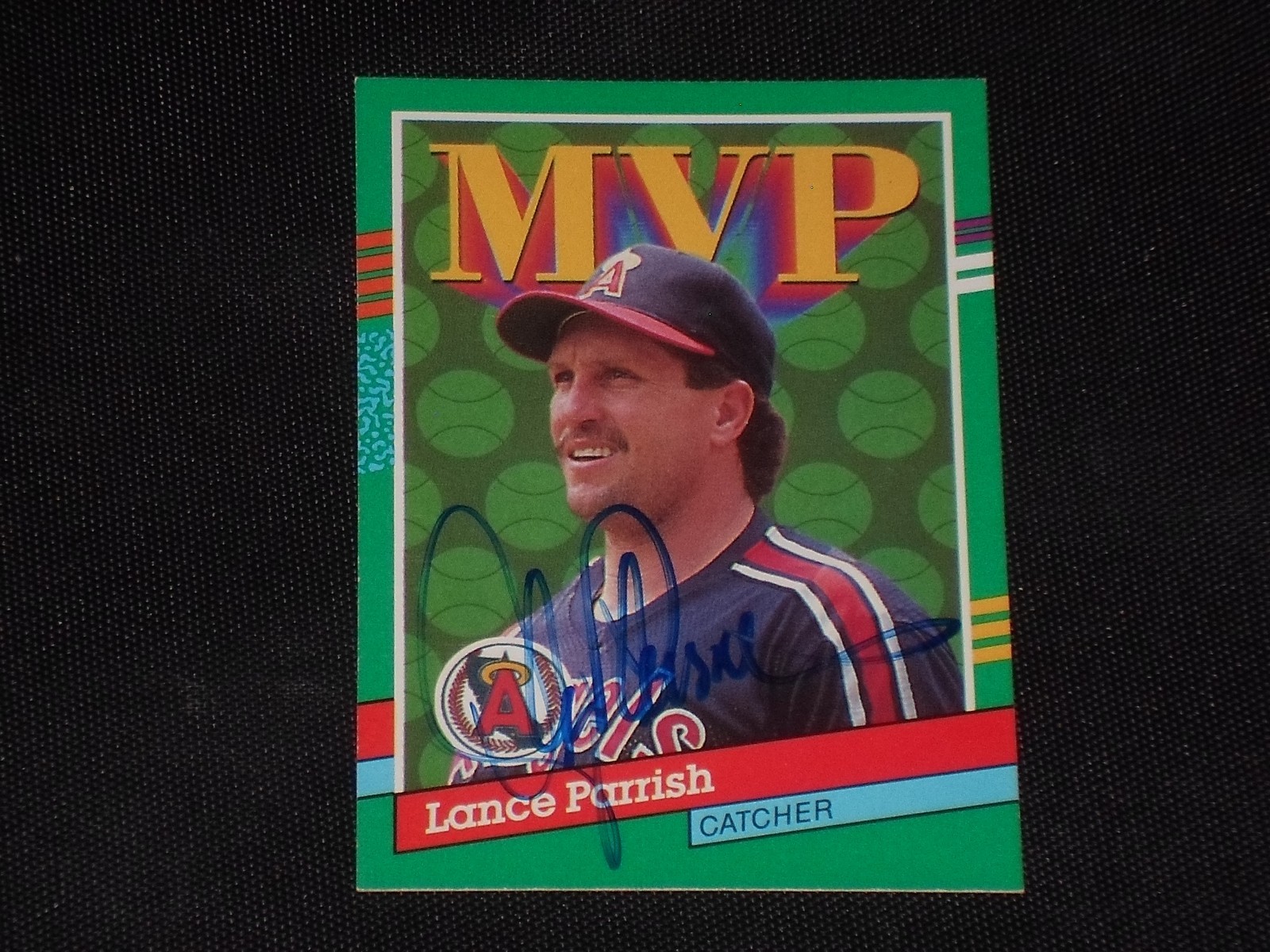 LANCE PARRISH 1991 DONRUSS MVP SIGNED AUTOGRAPHED CARD #388 ANGELS | eBay