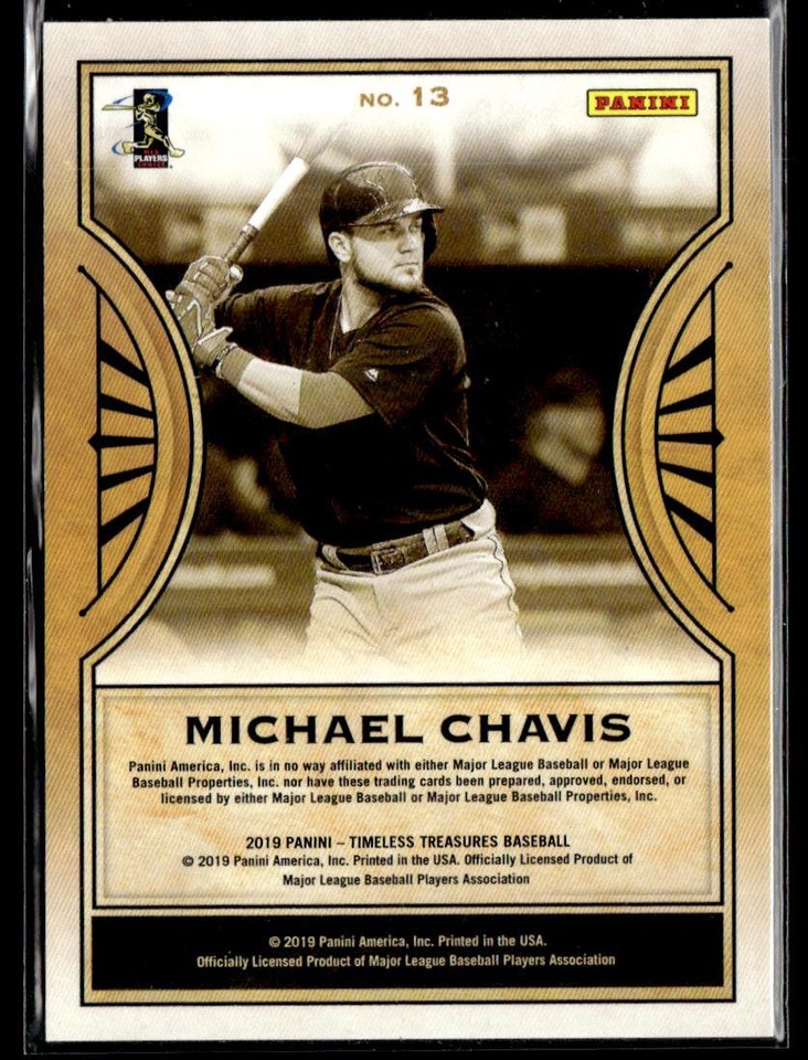 2019 Panini Chronicles 13 Michael Chavis Red Sox Baseball Card RC /199 ...