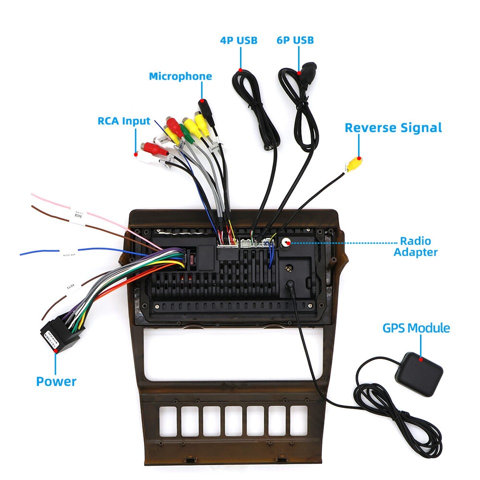 For 84-97 Benz E Class W124 9'' Android 14 4+32GB Car Stereo Radio GPS ...