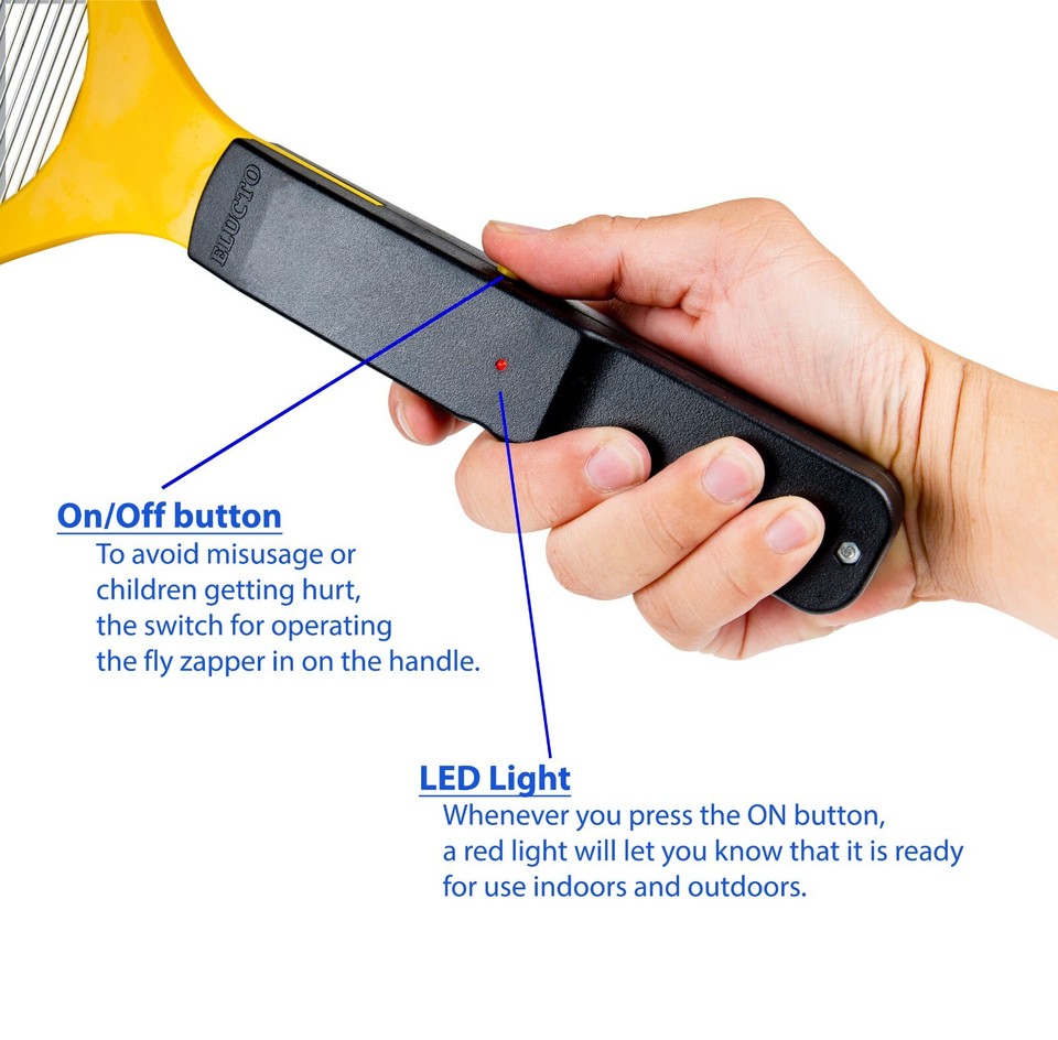 Elucto Electric Bug Zapper Fly Swatter Zap Mosquito Best for Indoor ...
