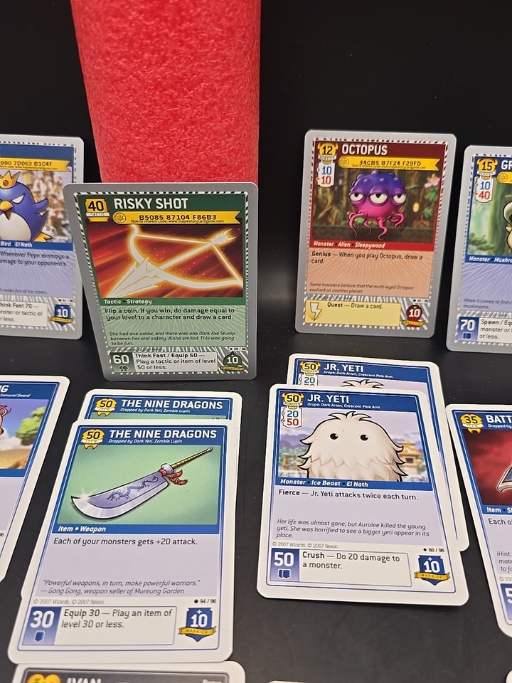 MapleStory Trading Card Game TCG Lot Of 44 Cards 2007 | eBay