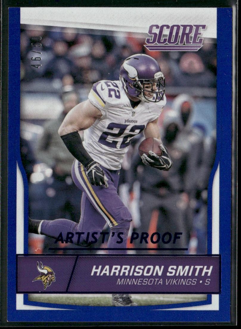 2016 Score - Harrison Smith #186 Jumbo Artist's Proof /50 for sale ...